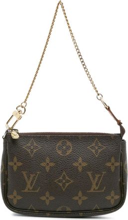 Louis Vuitton mini sac à main monogrammé Pochette Accessoires (2007) - Marron