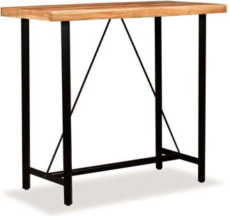 vidaXL Table de bar Bois massif dacacia 120x60x107 cm vidaXL