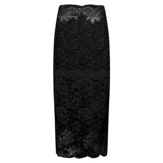 Paco Rabanne Studded Lace Midi Rock - - Skirts - Damen - Schwarzk - XS