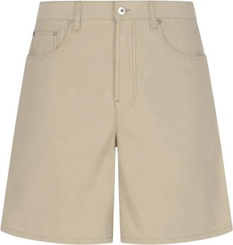 Burberry Homme, Shorts, Brun, Taille: W35 Equestrian Knight Design Denim Shorts