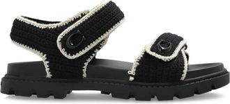 Coach Gehäkelte Brynn Sandalen mit Doppelriemen - Schwarz