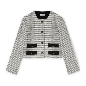 Motivi Tweedjacke mit Taschen - - Jackets - Damen - Schwarzk - XS