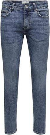 Only & Sons Onswarp Skinny Box PIM DNM Otl, Denim Bleu m&eacute;dium, 32W / 32L Hommes