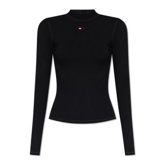 Diesel Geripptes Top - - Tops - Damen - Schwarzk - S