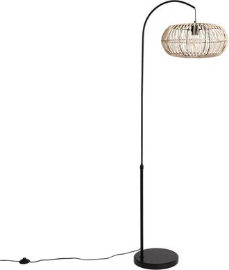 Sweeek Indoor-Stehlampe mit natürlichem Rattan H 170cm