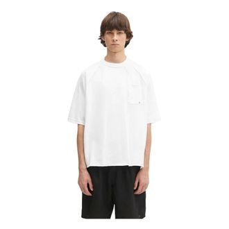 Undercover T-shirt &agrave; poche C/S - Homme - Tops - Blanc - Taille: XL