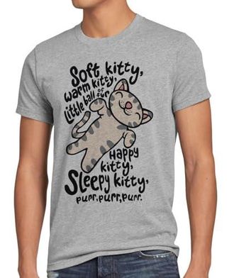 style3 Soft Kitty T-Shirt Homme Penny, Taille:L;Couleur:Gris chin&eacute;