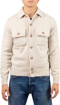 Gran Sasso Giubbino - Homme - Pulls - Beige - Taille: M
