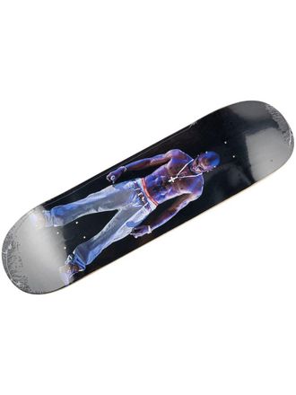 SUPREME Tupac Skateboard-Deck mit Hologramm - Schwarz