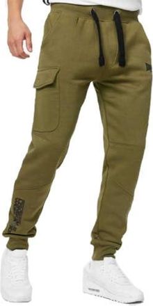 Lonsdale TWEEDMOUTH Casual Pants, Olive/Black, XXXL Mens
