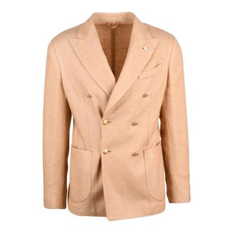 L.B.M. 1911 Zweireihiges Jackett - - Suits - Herren - Beige - XL