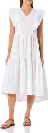 Noa Noa Womens Organic Summer Cotton Dress, Cloud Dancer, 40