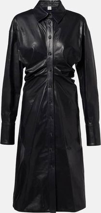 Toteme Hemdblusenkleid aus Leder