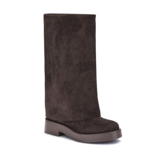 Casadei Womens Brown Polyester Flat Boots