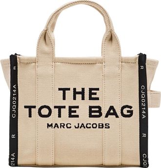 Marc Jacobs Femme, Sacs, Beige, Taille: ONE Size The Small Jacquard Tote Bag