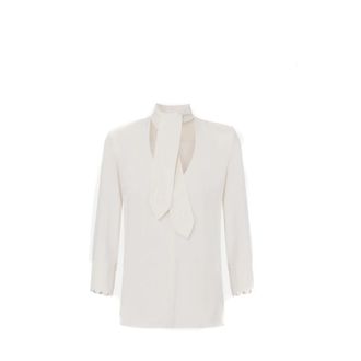 Elisabetta Franchi Viskose Bluse - - Blouses & Shirts - Damen - Beige - S