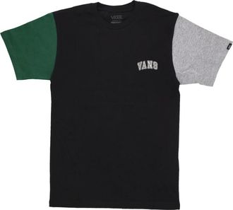 Vans Colorblock Varsity Tee Schwarz Kurzarm - - Tops - Herren - Schwarzk - S