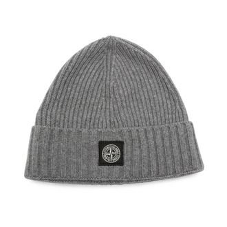 Stone Island Rippstrick-M&uuml;tze - - Accessories - Herren - Grau - L