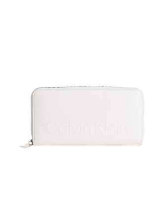 Calvin Klein Jeans Calvin Klein Damen Geldbörse mit geprägtem Logo und Reißverschluss