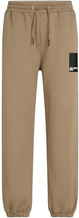 Karl Lagerfeld pour Homme, Pantalon de Surv&ecirc;tement avec Logo encadr&eacute;, Coupe Classique, Taupe D&eacute;sert