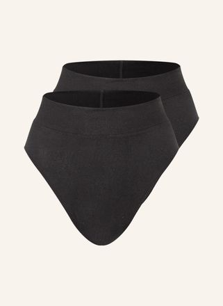 CALIDA Calida 2er-Pack Taillenslips Elastic schwarz