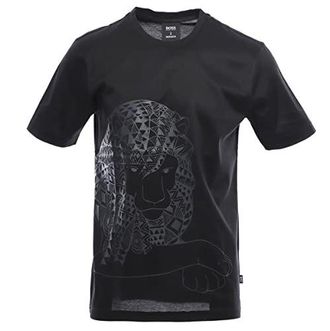 HUGO BOSS BOSS Meissen White Lion T-shirt Top Capsule Big 5 Collection Tiburt 160 50423048, Noir, L