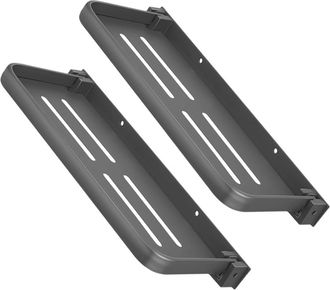 NUOBESTY 2 Stück Faltbares Badezimmer wandregal Metall Platzsparend ohne Bohren Faltbar Vielseitig als Duschablage und Aufbewahrung Einfache Montage Modernes D