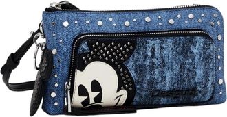 Desigual Mickey Denim Phone Bag Denim Dark Blue