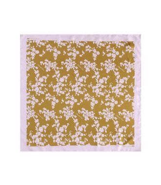 Elisabetta Franchi FOULARD CURRY QUARZO &Agrave; FLEURS ELISABETTA FRANCHI