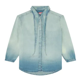 Diesel Chemise en jean - Femme - Blouses et Chemises - Bleu - Taille: 36 FR