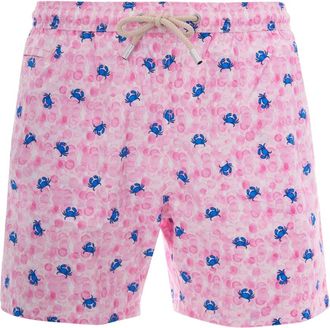 MC2 Saint Barth Homme, Maillots de bain, Rose, Taille: S Lighting Micro Stretch Swim Short