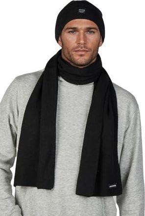 Jack & Jones Ensemble de Bonnet et d&Eacute;charpe pour Homme 2-en-1 Ensemble Hiver - Bonnet dHiver - &Eacute;charpe dHiver Noir Bleu Gris Beige, Noir, taille unique
