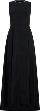 PESERICO Femme, Robes, Noir, Taille: 42 FR &Eacute;l&eacute;gante robe longue noire pour occasions sp&eacute;ciales