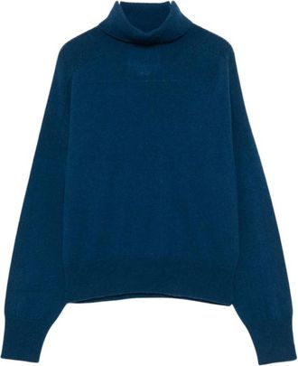 VANIS&Eacute; Femme, Pulls, Bleu, Taille: 38 FR Col roul&eacute;s