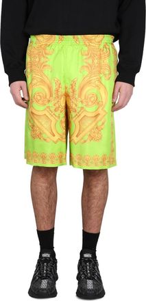Versace Baroque Shorts - Green