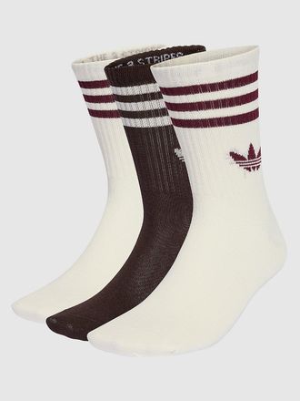 adidas Originals 3S Crew S 3P Socks marron