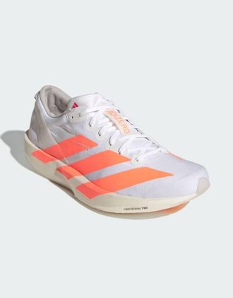 adidas adidas Performance - Adizero Adios 9 - Laufschuhe in Wolkenwei&szlig;/Beam Orange
