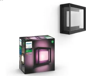 Philips Ledkia - Philips Hue Econic quadratisch led Wandleuchte schwarz