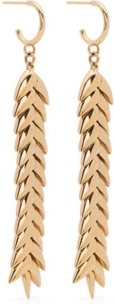 Bevza Lange Spikelet Ohrringe - Gold