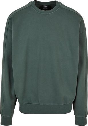 Urban Classics Herren Sweatshirt Heavy Terry Garment Dye Crew Bottlegreen S