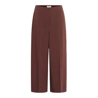 Soaked In Luxury Weite Hose - - Trousers - Damen - Braun - 2XL
