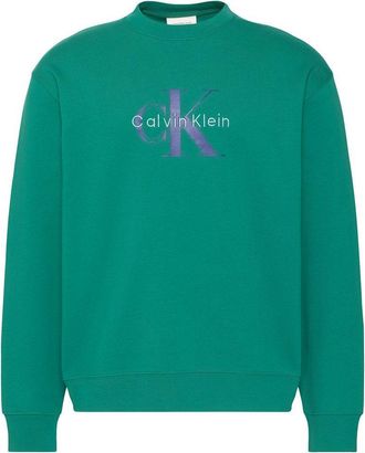 Calvin Klein Jeans Sweatshirt LS EU 350TERRY MONOLOGO CN SWTSH Rundhalsausschnitt, regular fit