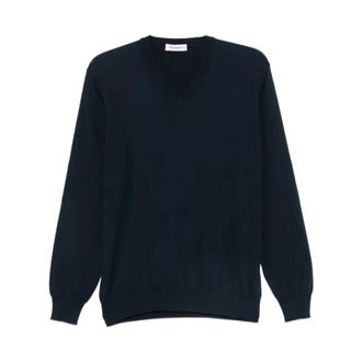 KANGRA Pullover Basico Rasato Calato - - Knitwear - Herren - Blau - 2XL