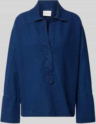 Closed Jeansbluse aus Leinen-Mix