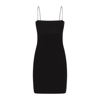 Alexander Wang Schwarzes Logo Jacquard Mini Slip Kleid - - Dresses - Damen - Schwarzk - M