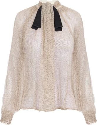 Elisabetta Franchi Damen, Blusen & Hemden, Beige, XLGr&ouml;&szlig;e