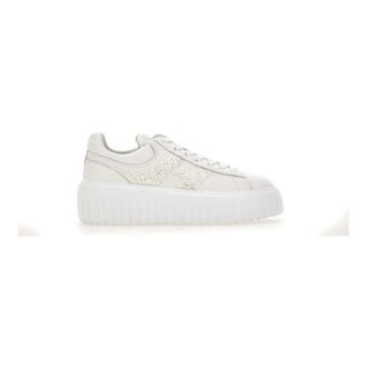 Hogan Femme, Chaussures, Blanc, Taille: 35 1/2 EU H-Stripes Baskets