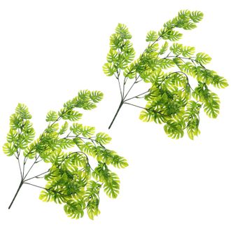 Garneck K&uuml;nstliche Monstera Wanddekoration 2 St&uuml;ck aus Rattan H&auml;ngepflanzen ohne Pflege f&uuml;r Wohn und Hochzeitsdeko