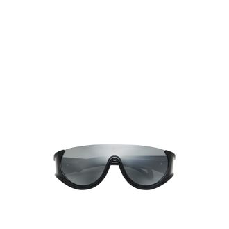Moncler Moncler Pulser Wraparound Sunglasses, Unisex, Black, Size: 31