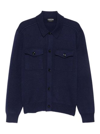 Tom Ford Pull Col Rond - Bleu